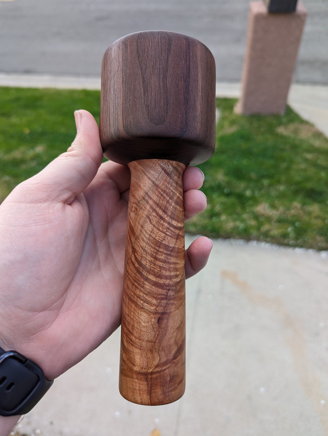 Carving Mallet / Handmade Wooden Mallet / Hand Turned Woodworking ...