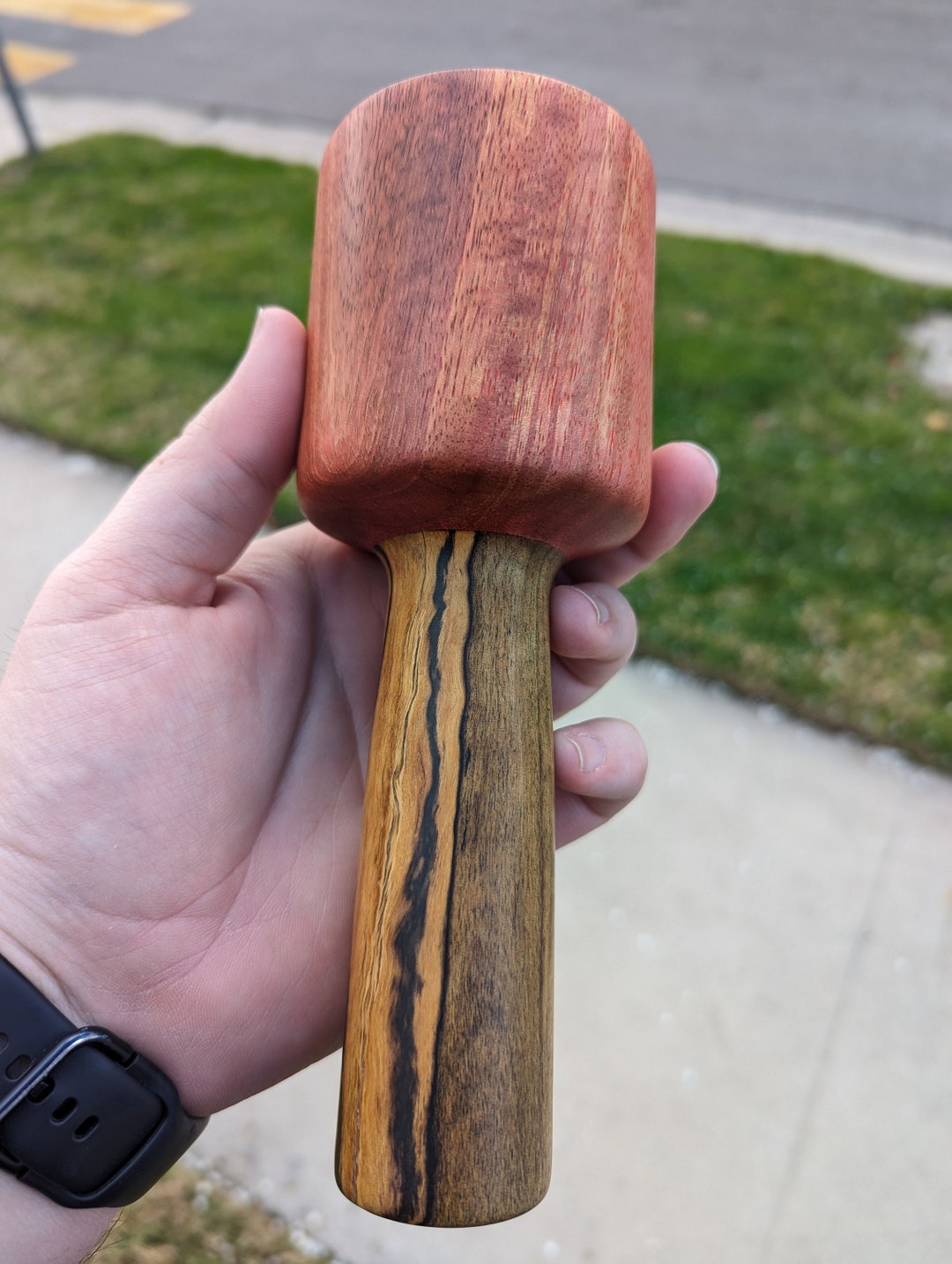 Carving Mallet / Handmade Wooden Mallet / Hand Turned Woodworking ...