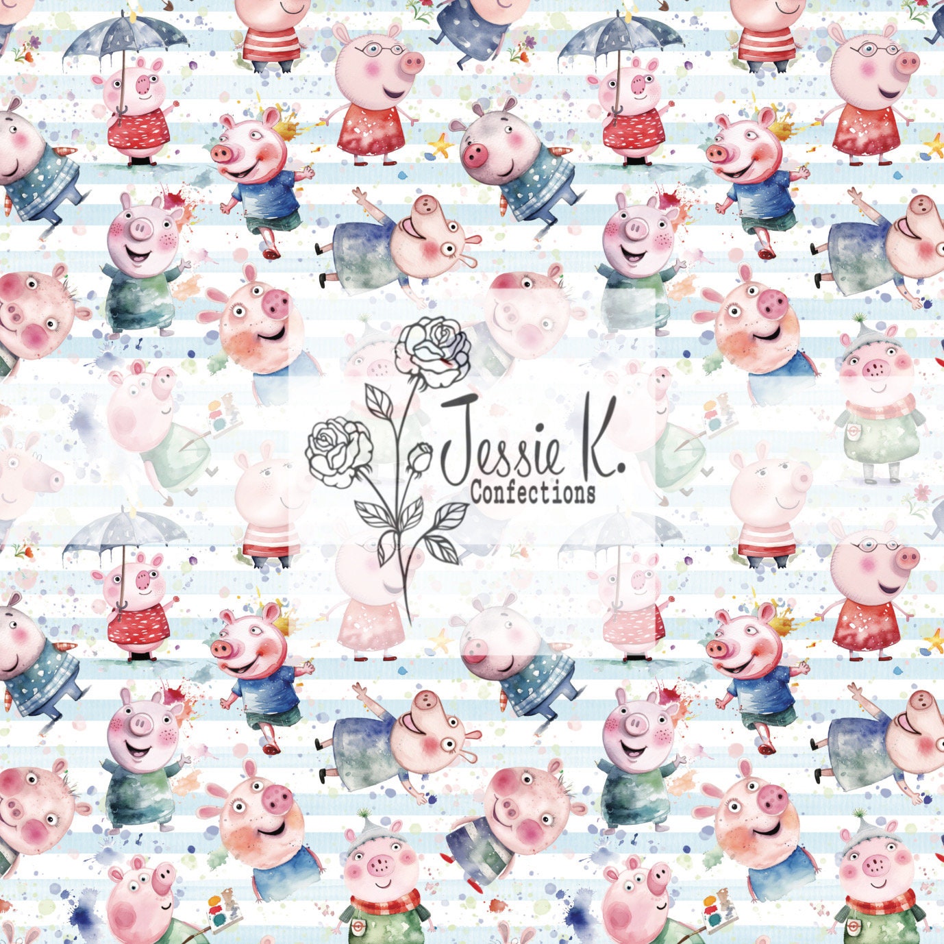 Peppa Pig Seamless Pattern - Etsy