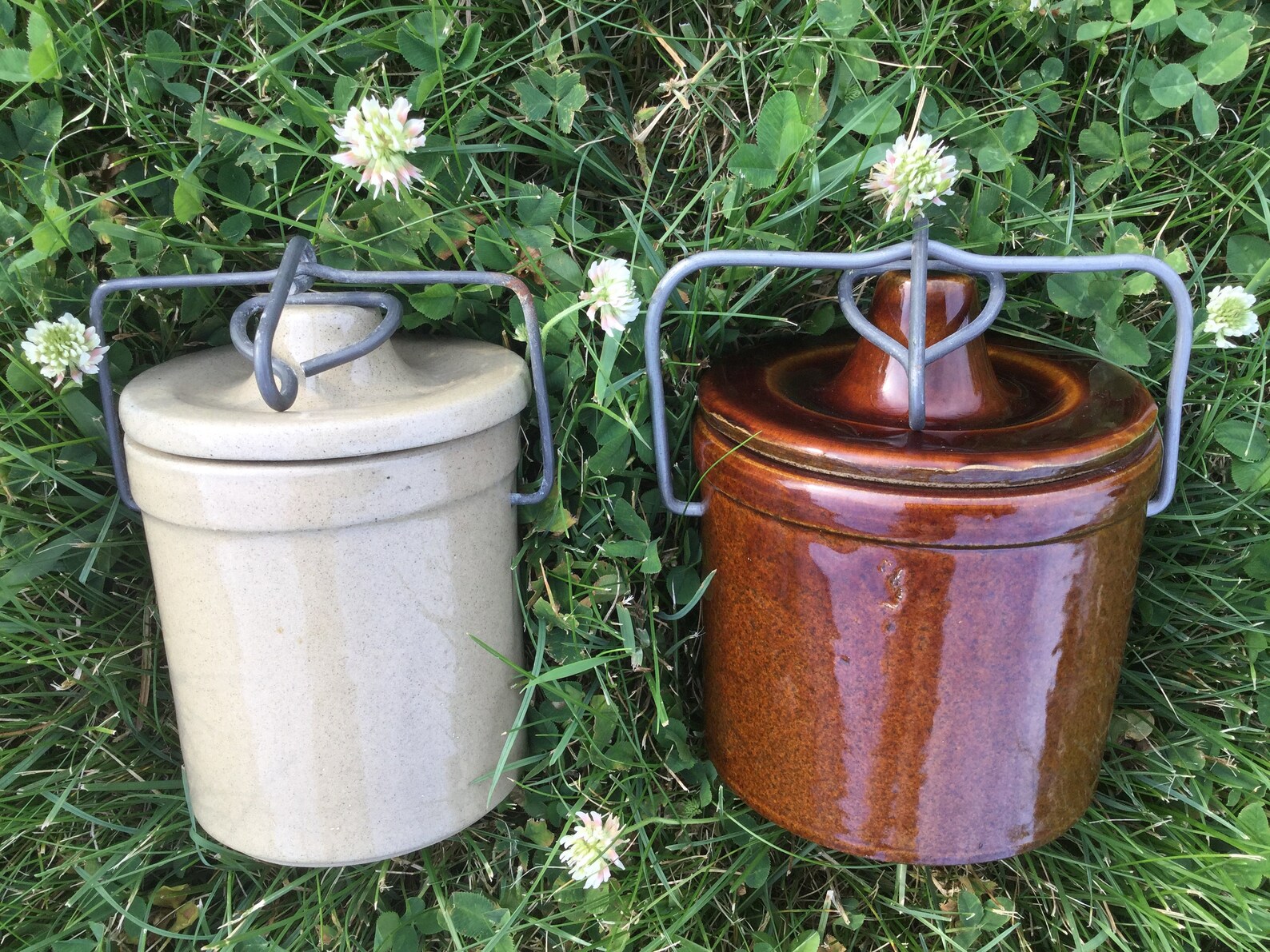 Pair of Crocks, Farmhouse Decor, Nastalgic Christmas - Etsy
