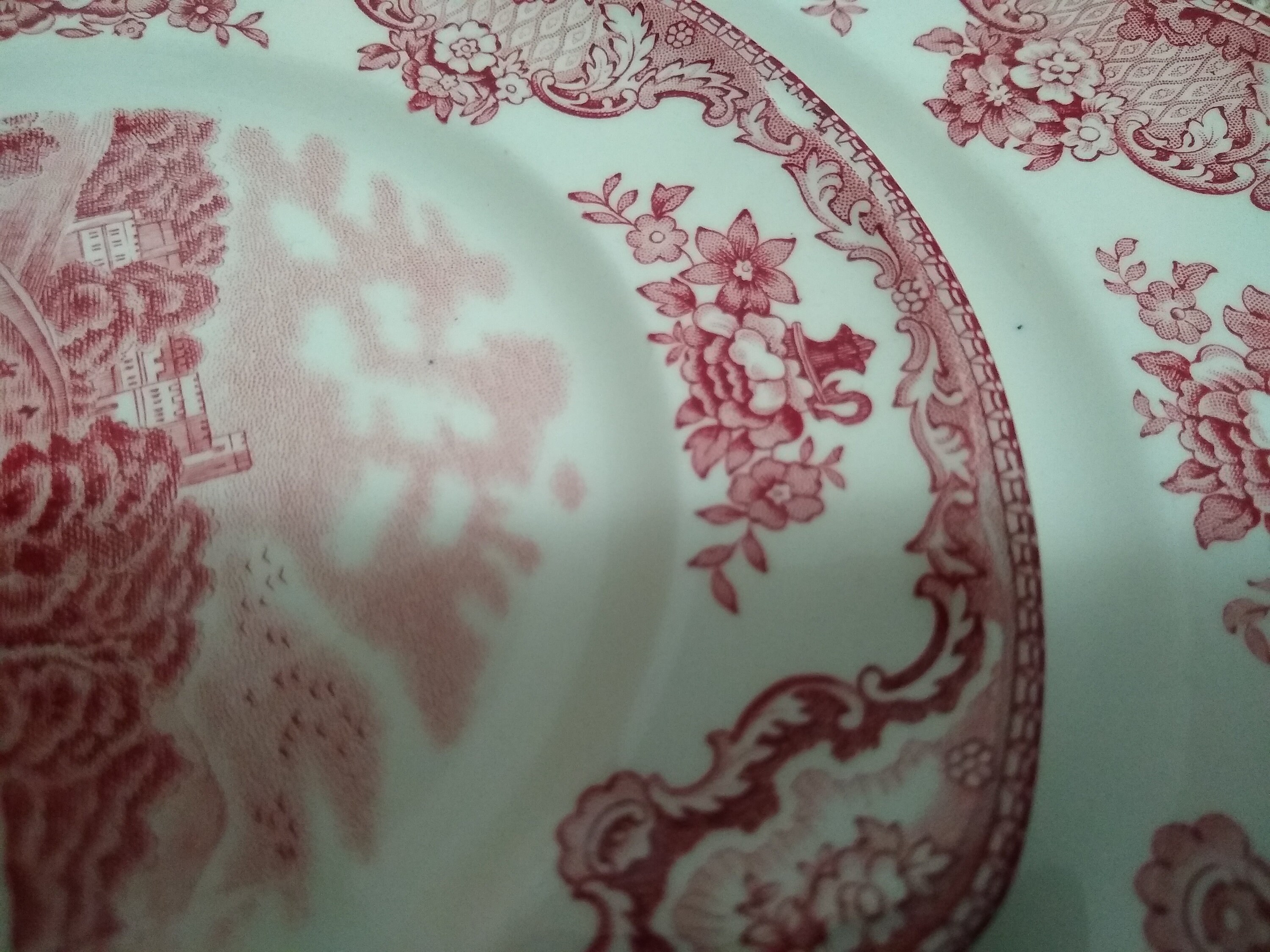 Two Vintage Old Britain Castles Plates, Haddon Hall, Blarney Castle ...