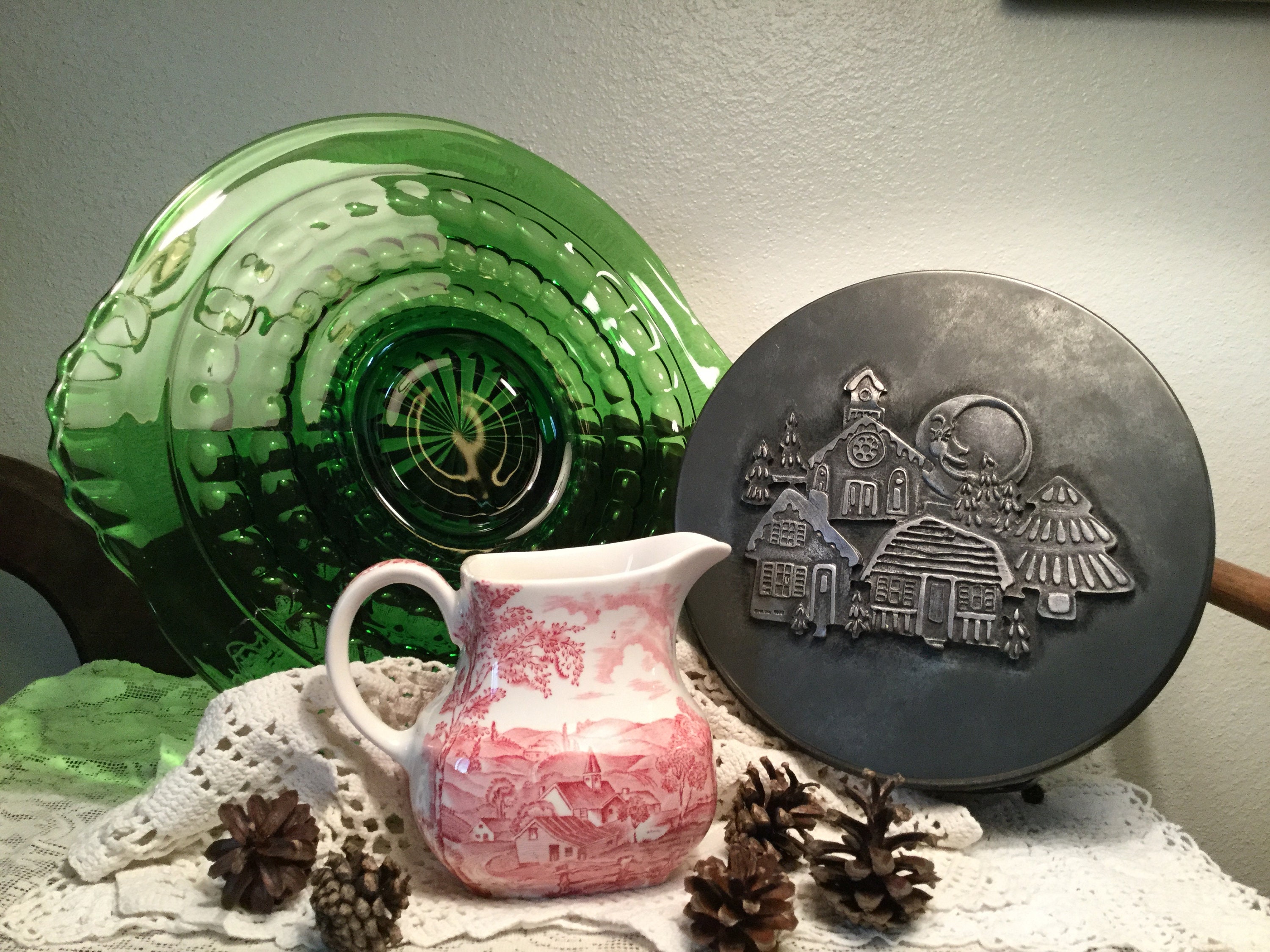 Two Vintage Old Britain Castles Plates, Haddon Hall, Blarney Castle ...