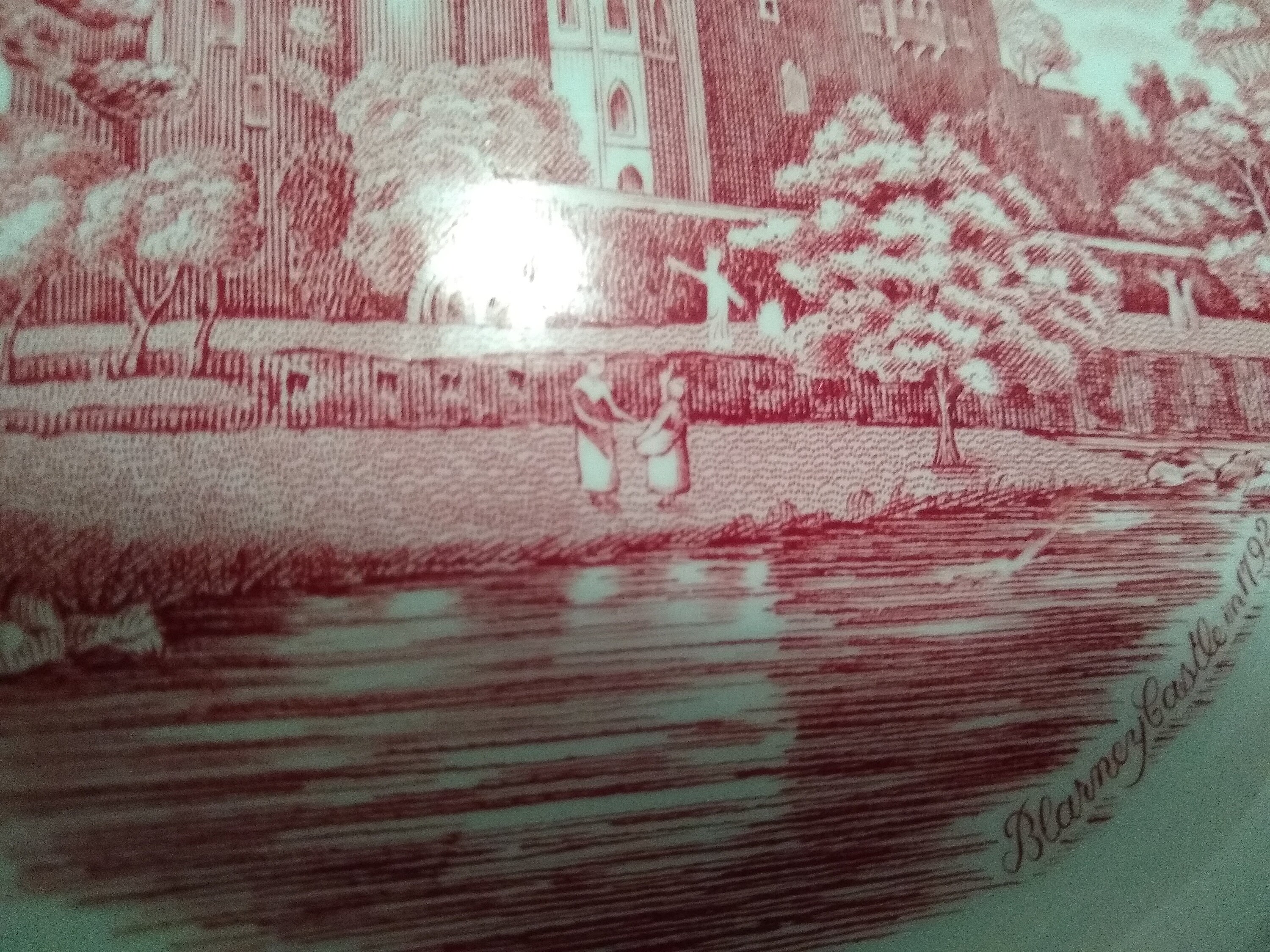 Two Vintage Old Britain Castles Plates, Haddon Hall, Blarney Castle ...