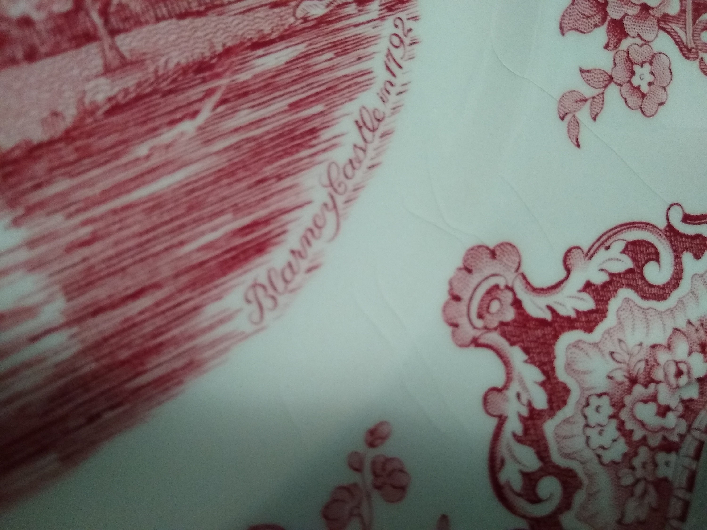 Two Vintage Old Britain Castles Plates, Haddon Hall, Blarney Castle ...