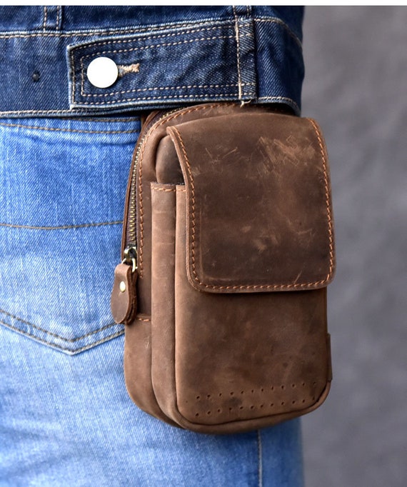 Leather Waist Bag Men/leather Waist Pack/waist | Etsy