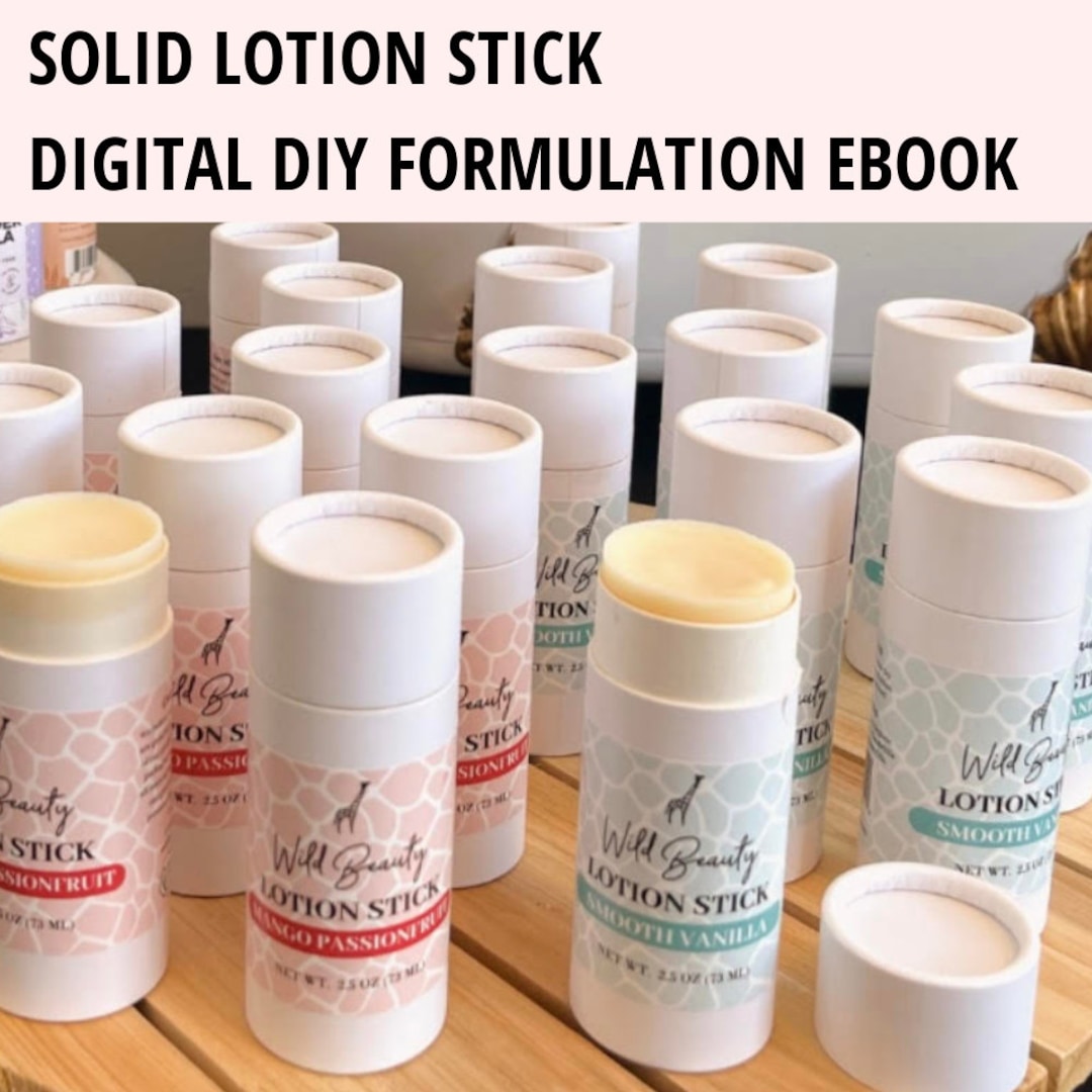 All Natural Vegan Lotion Stick Digital Download Recipe for Beginners ...