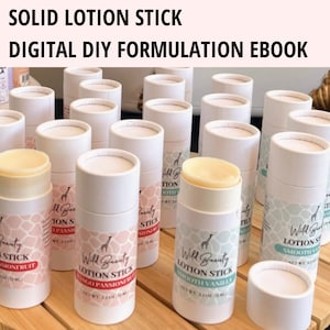 All Natural Vegan Lotion Stick Digital Download Recipe for Beginners ...
