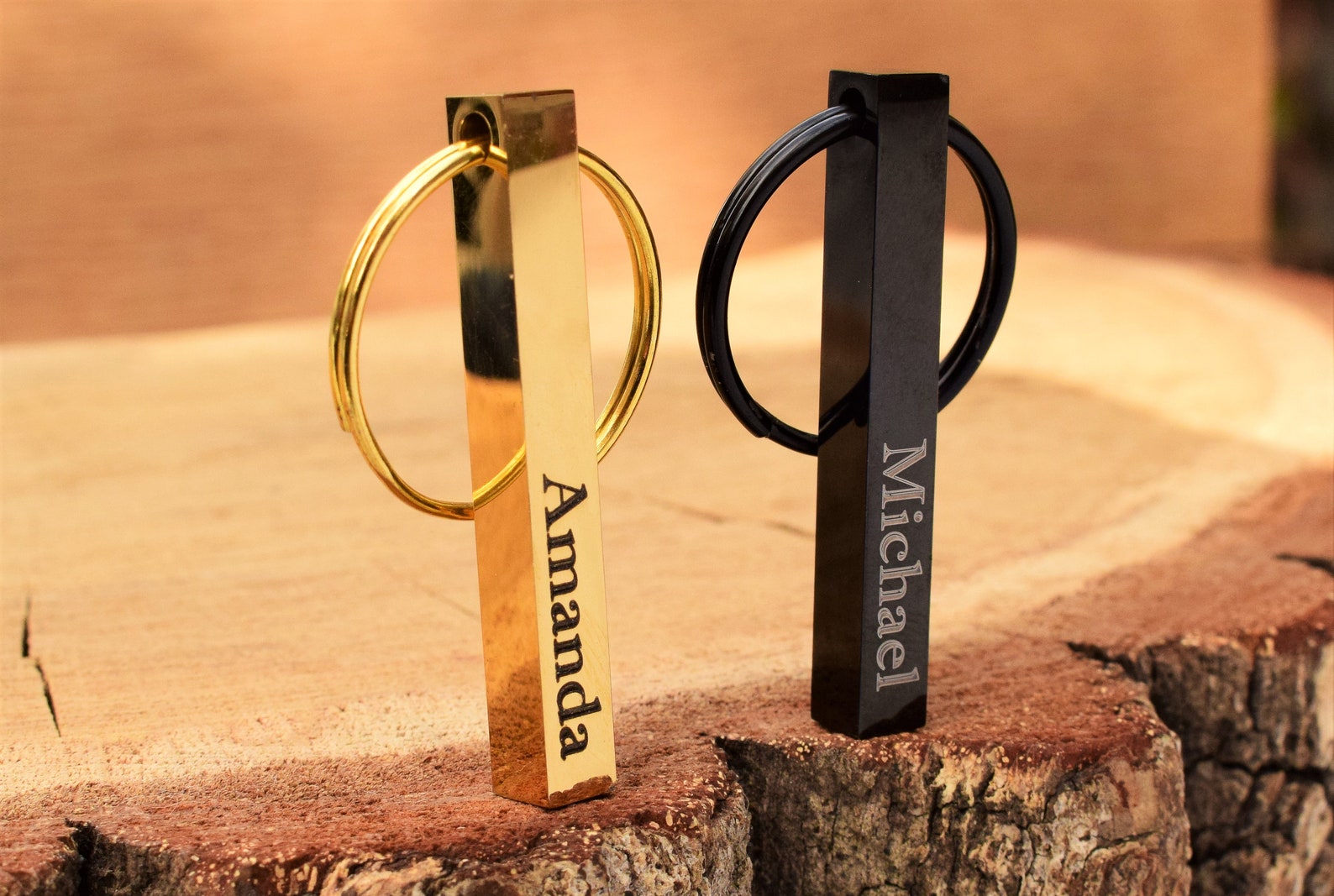 Matching Keychains for Couples His and Her Keychain Key Chains - Etsy