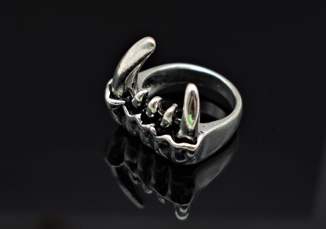 Gothic Ring Skeleton Rings Punk Rock Ring Mens Women Goth Jewelry Dragon Gift Statment ...