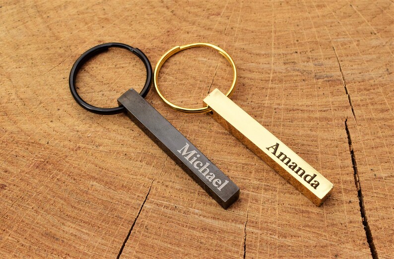 Matching Keychains for Couples His and Her Keychain Key Chains - Etsy