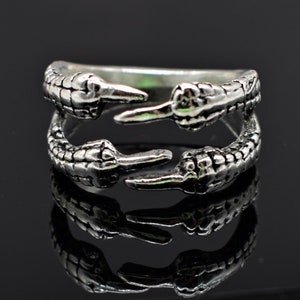 Gothic Ring Dragon Claw Rings Punk Rock Ring Mens Women Engagement ...