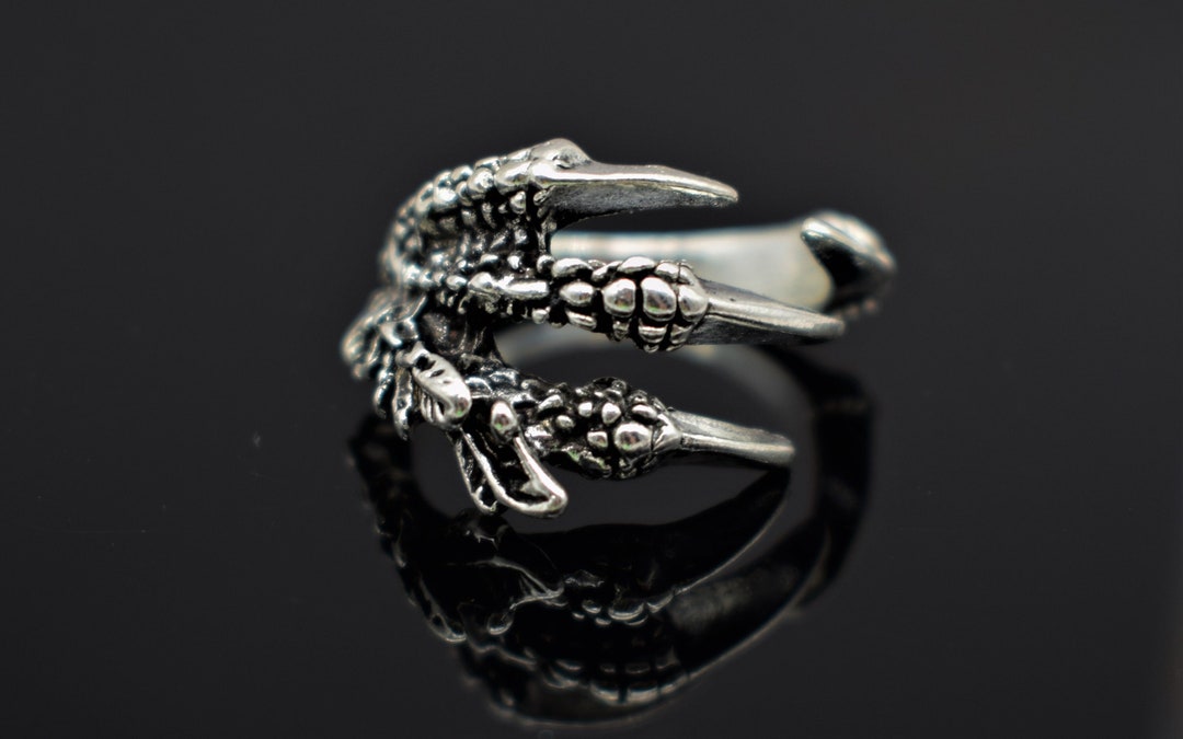 Gothic Ring Skeleton Rings Punk Rock Ring Mens Women Goth Jewelry Dragon Gift Statment ...