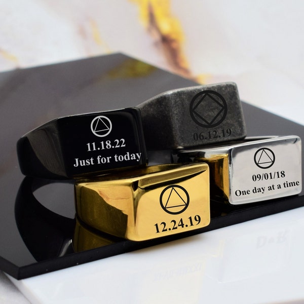Aa Sober Ring - Etsy