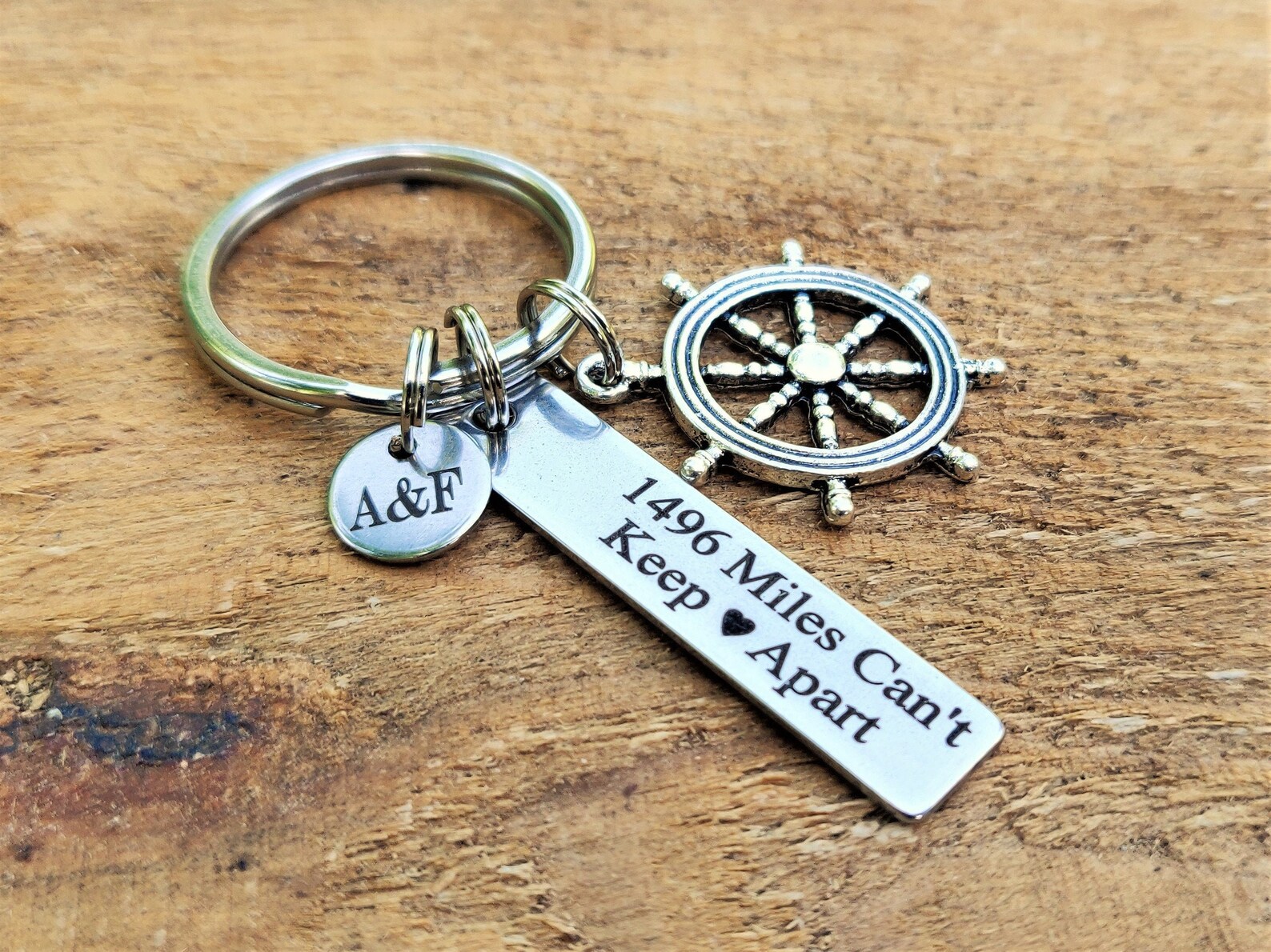 Long Distance Keychain Personalized Grandma Distance | Etsy