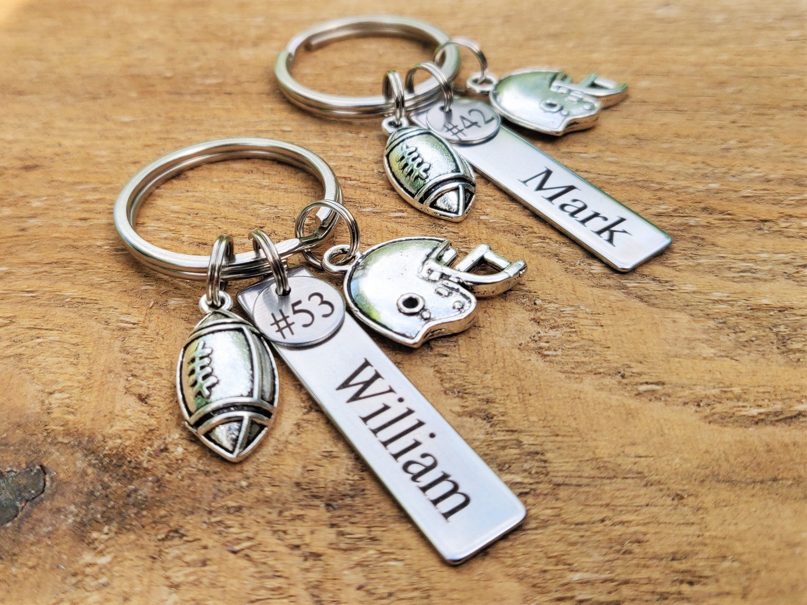 Football Team Gifts Personalized Football Key Chain Football - Etsy