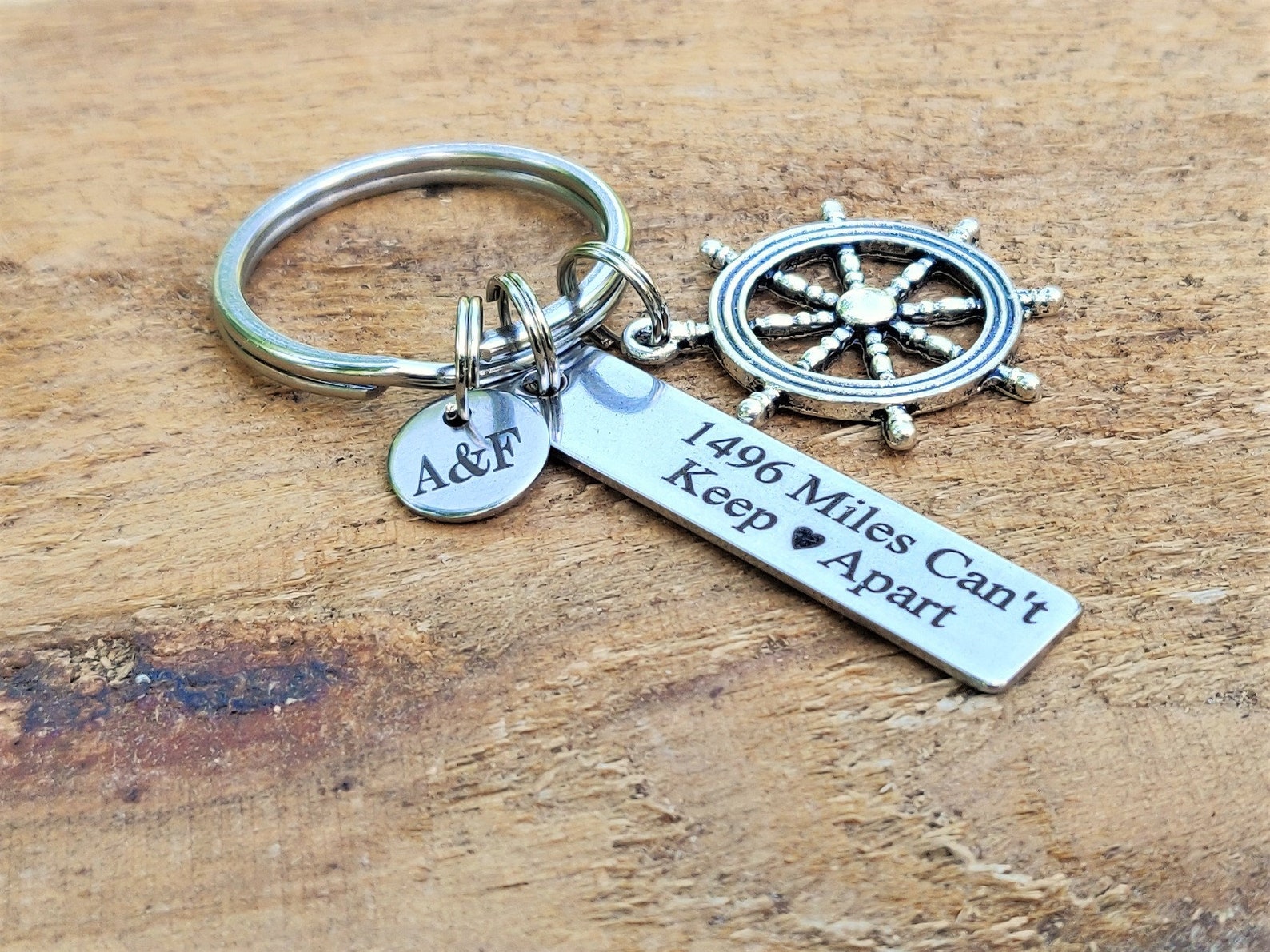 Long Distance Keychain Personalized Grandma Distance | Etsy