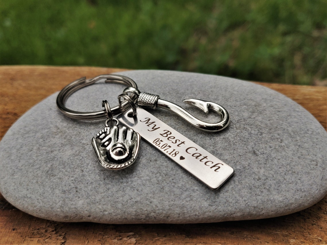 Best Catch Keychains Rugby Keychain Personalized Keychain | Etsy