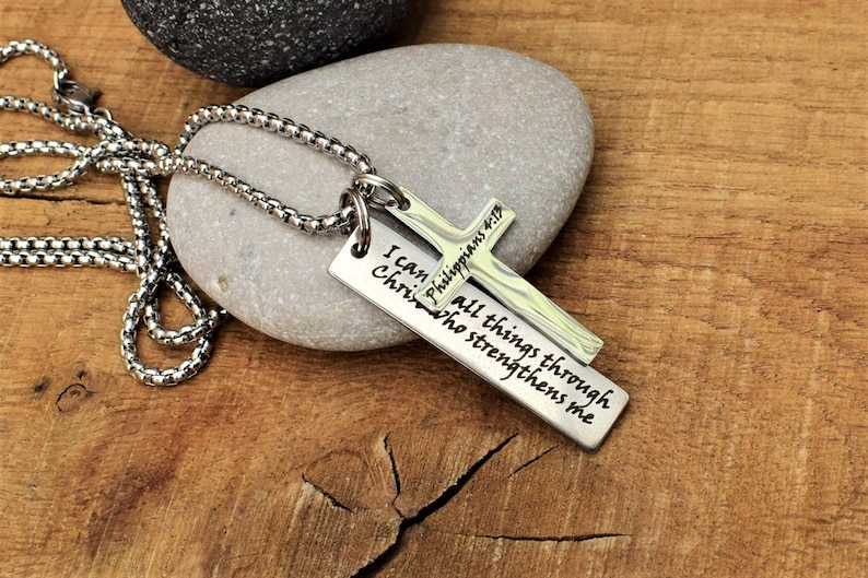 Bible Verse Pendant Scripture Necklace Religious Jewelry for - Etsy