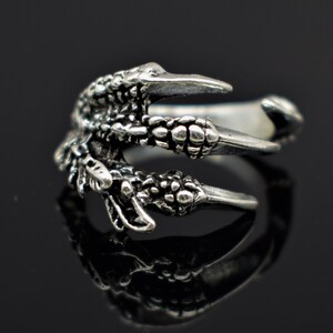 Gothic Ring Dragon Claw Rings Punk Rock Ring Mens Women Engagement ...