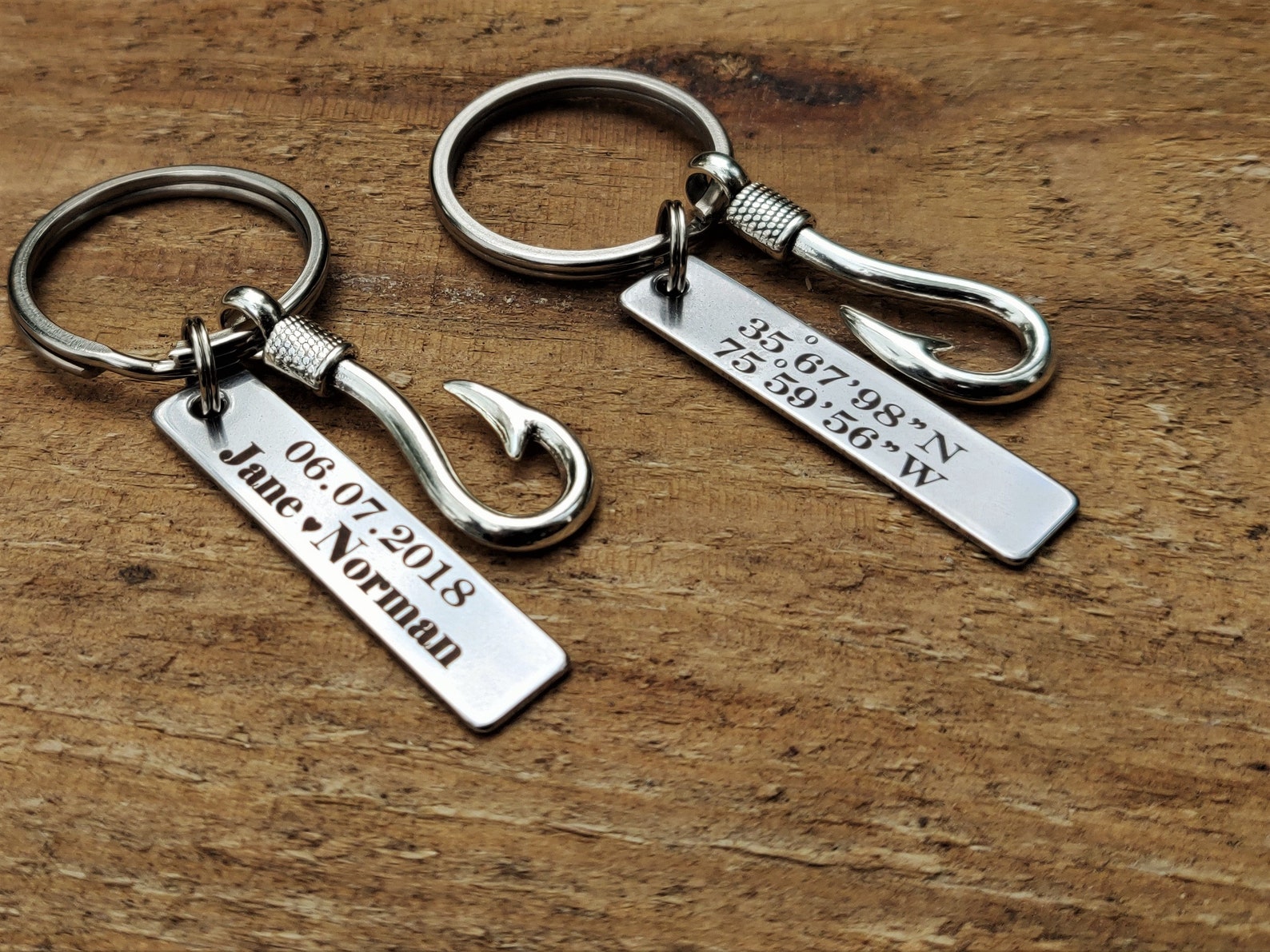 Matching Keychains for Couples His and Her Keychain Key Chains | Etsy