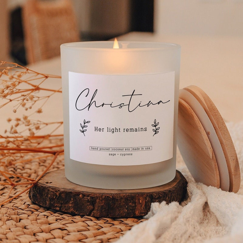 Sympathy Candle - Etsy