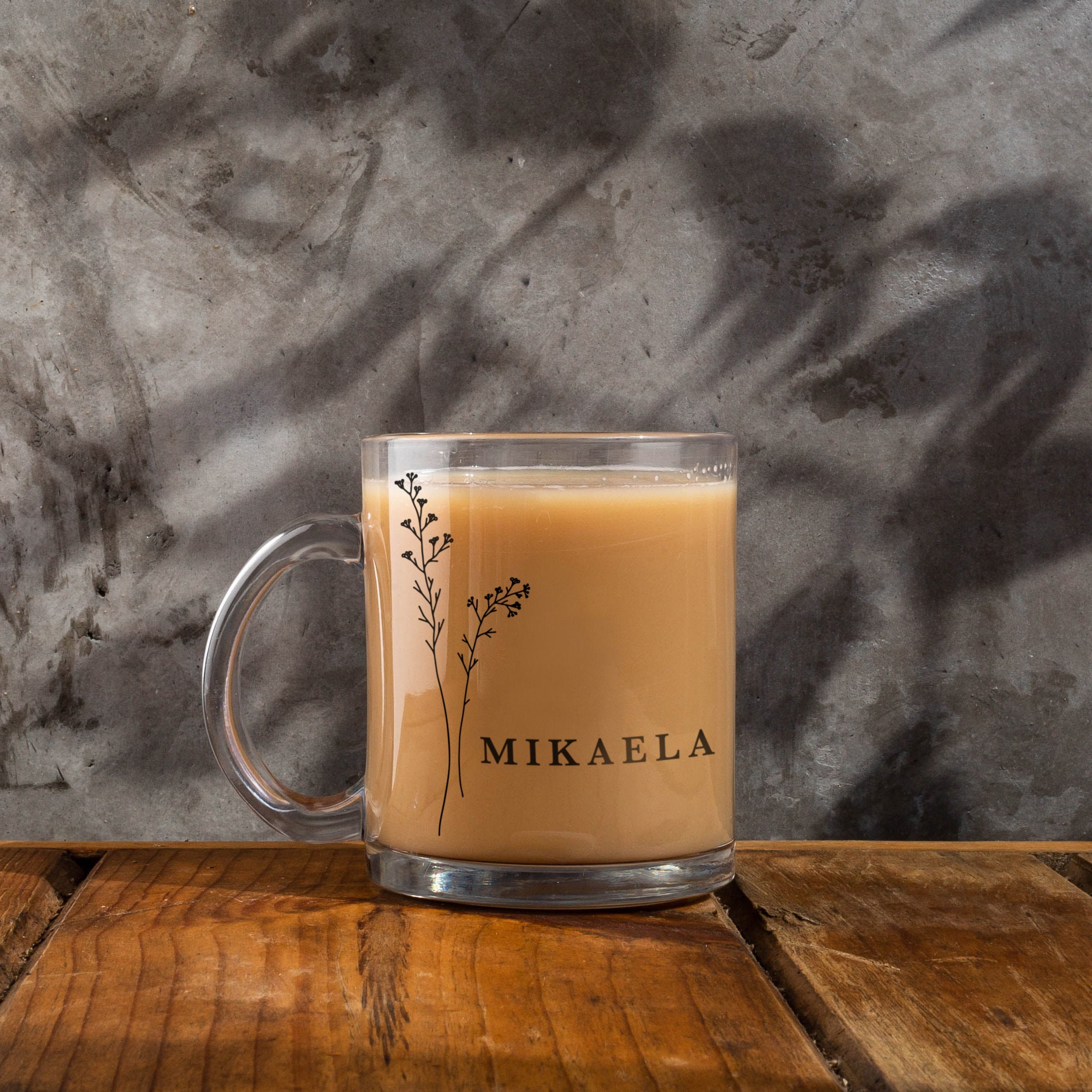 Floral Mug Plant Mug Wildflower Mug Customizable Mug Christmas Gift for ...