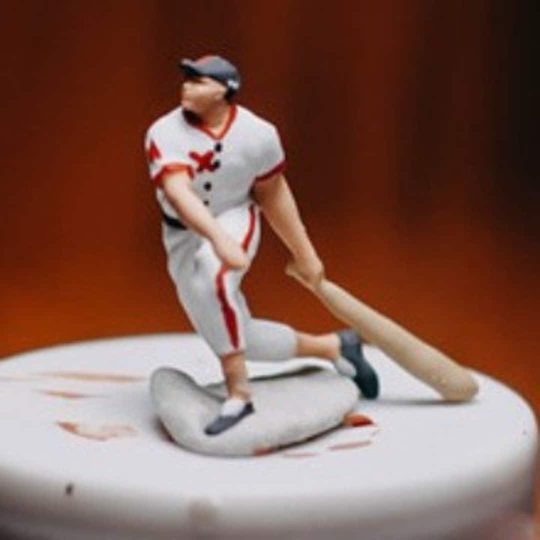 Miniature Action Figures Man Baseball Player Scale HO 1/87 NO Preiser ...