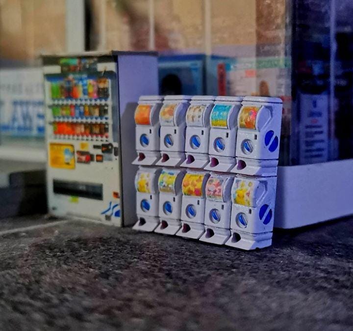 Miniature Figure Diorama Gacha Machines Gotcha Machine Toy Dispenser ...