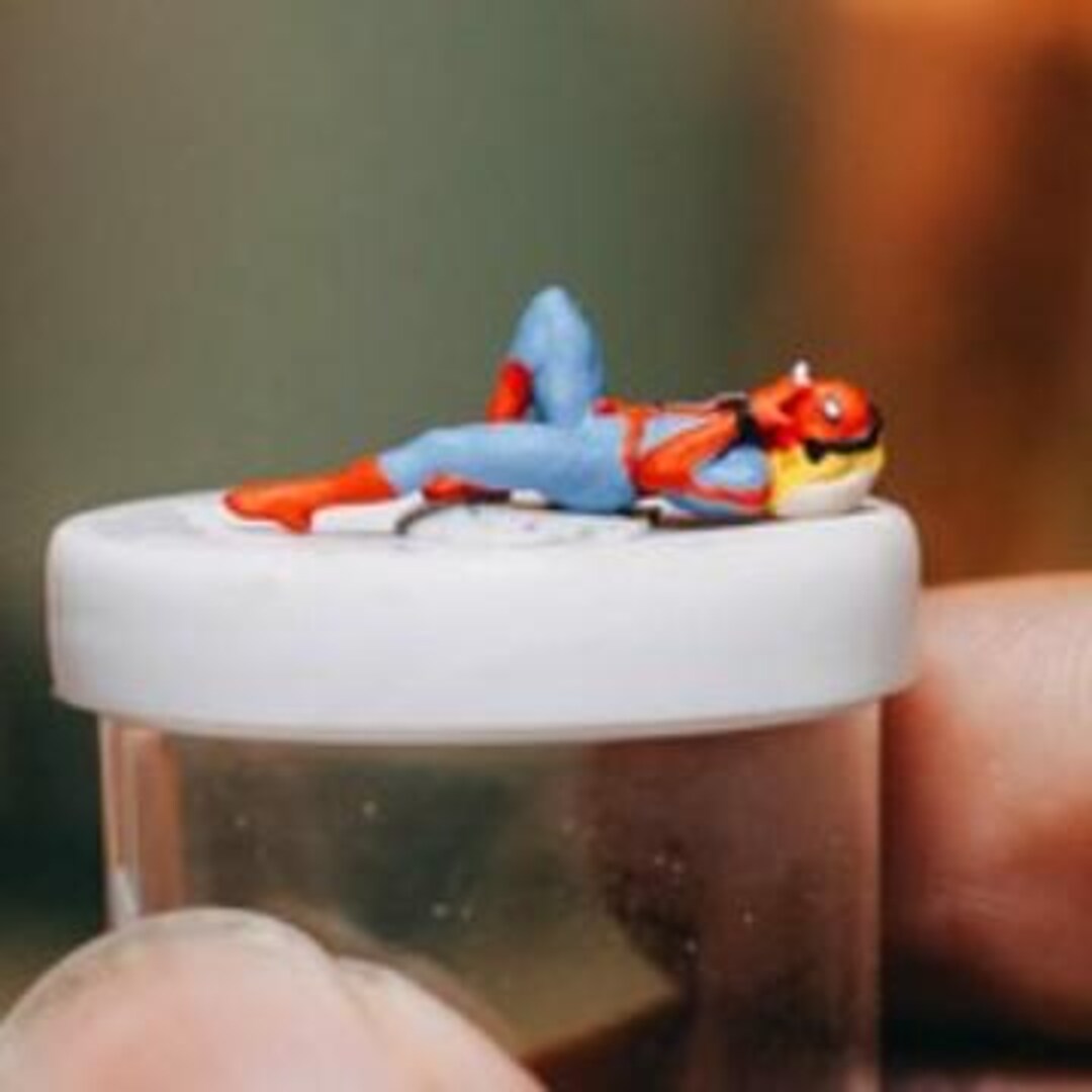 Spider Man Miniature Action Figures Diorama HO Scale 1/87 Decoration - Etsy