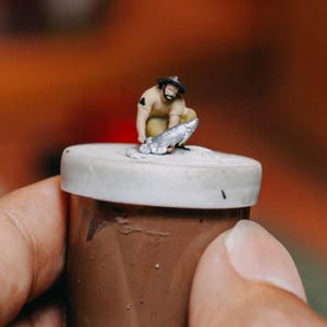 Miniature Action Figure Fishing Man Diorama Scale 1:87 No Preiser ...