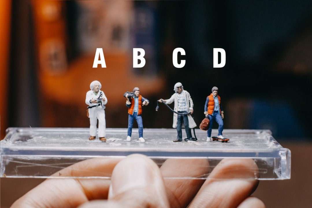 Miniature Action Figure Diorama Back to Fu Ture Scale 1:87 Decoration ...
