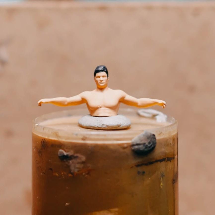 Miniature Action Figure Swimming and Soaking Diorama Scale 1:87 No ...