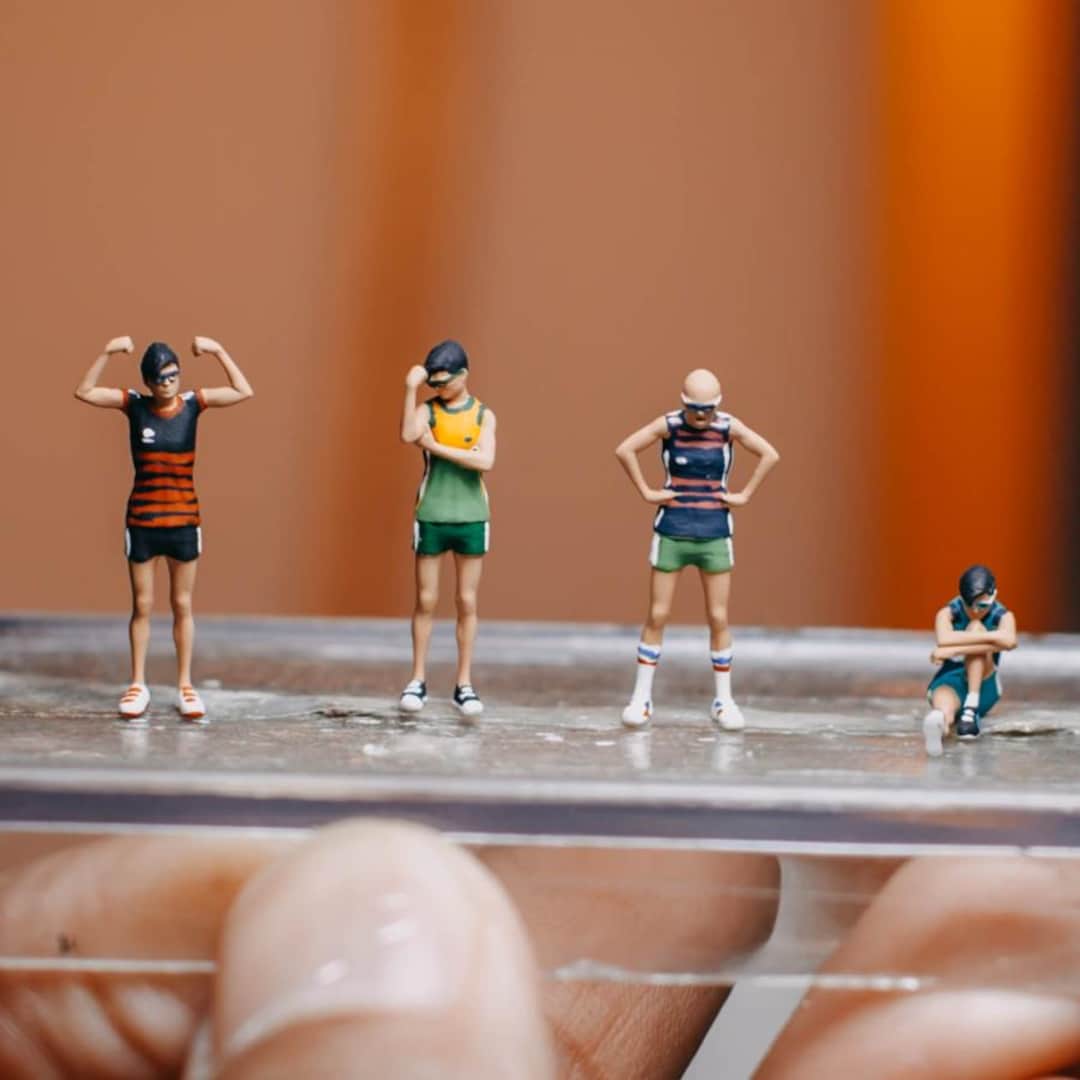 Miniature Action Figure Gym Newbie Sporty Menyounger and Older Sport ...