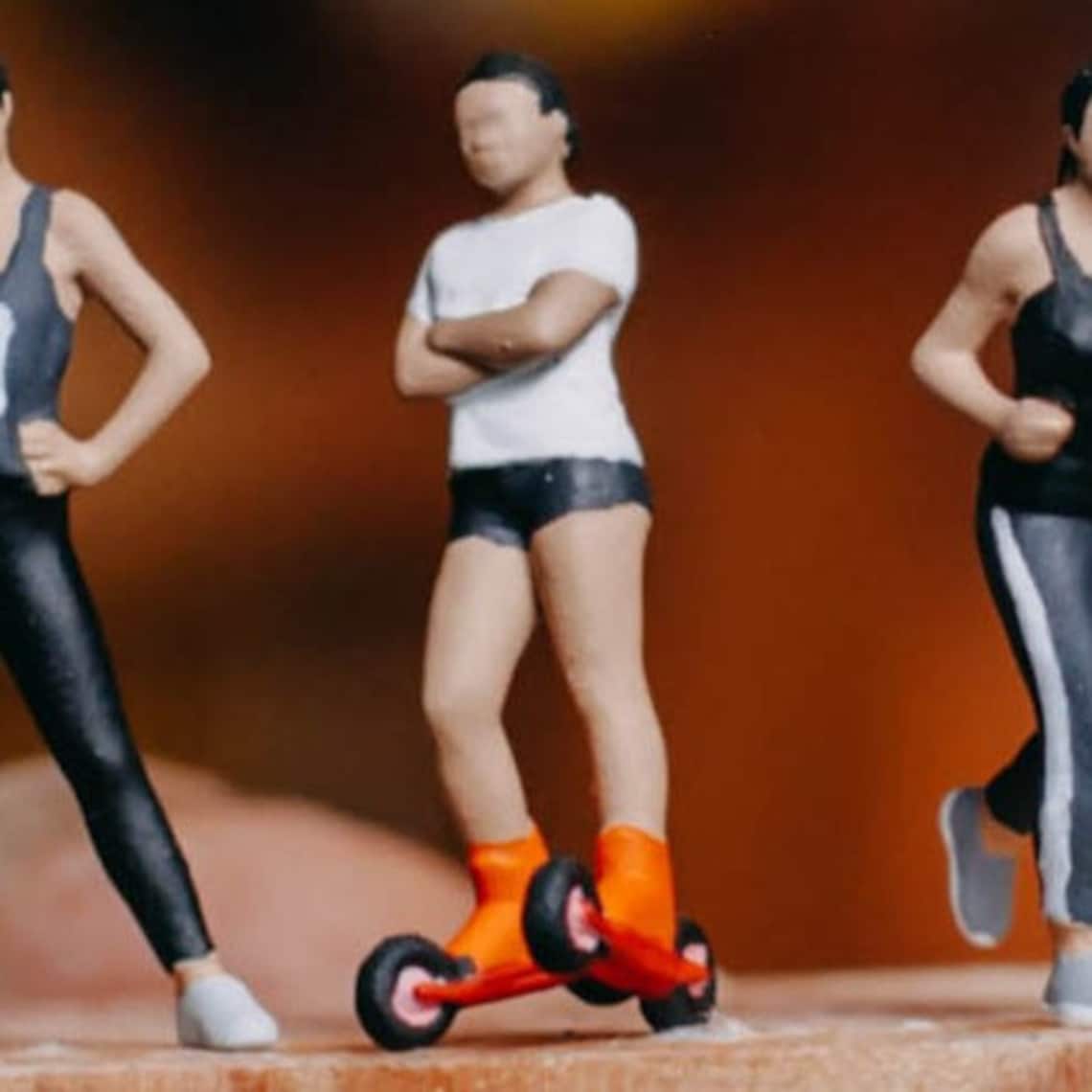Sports Miniature Action Figures Sports Diorama Model Gift Sport HO ...
