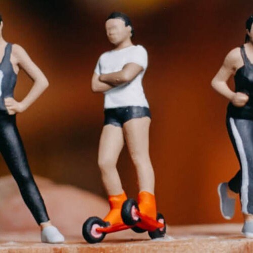 Sports Miniature Action Figures Sports Diorama Model Gift Sport HO ...