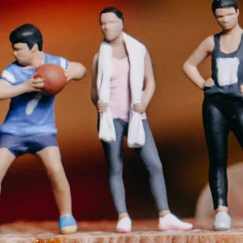 Sports Miniature Action Figures Sports Diorama Model Gift Sport HO ...