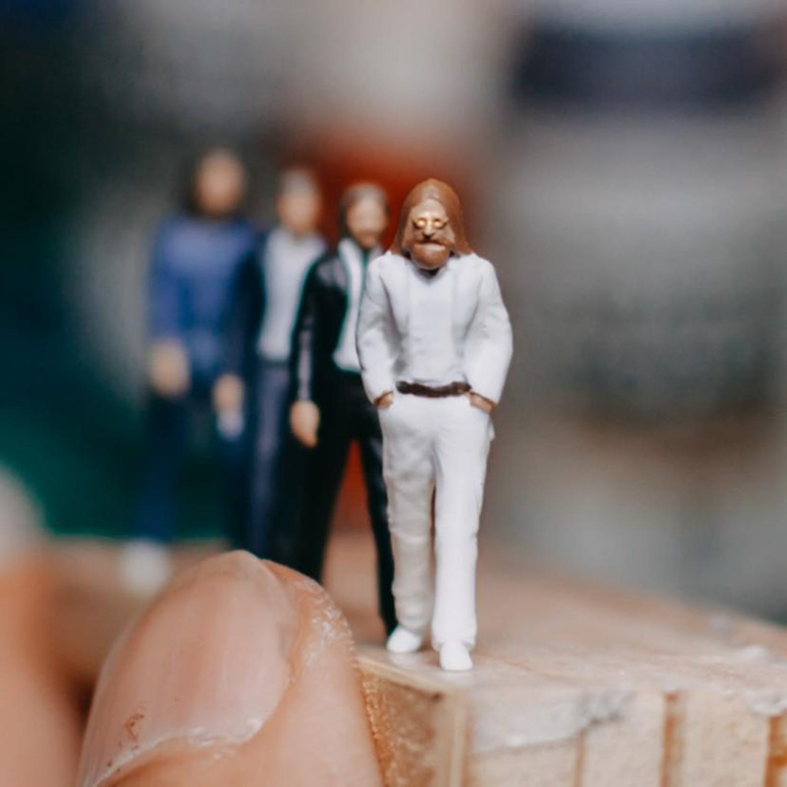 Miniature Figure Set Band Rock Diorama Mini Scale 1:87 Decoration Gift ...