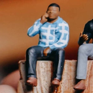 Action Figures Suburban People Man and Woman Dating Couple Miniature ...