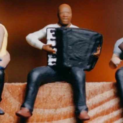 Action Figures Suburban People Man and Woman Dating Couple Miniature ...