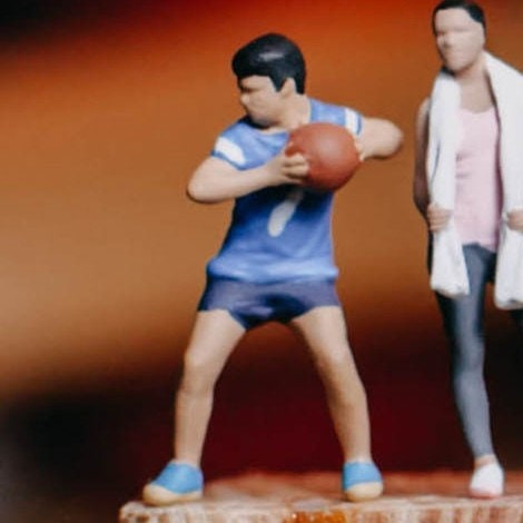 Sports Miniature Action Figures Sports Diorama Model Gift Sport HO ...