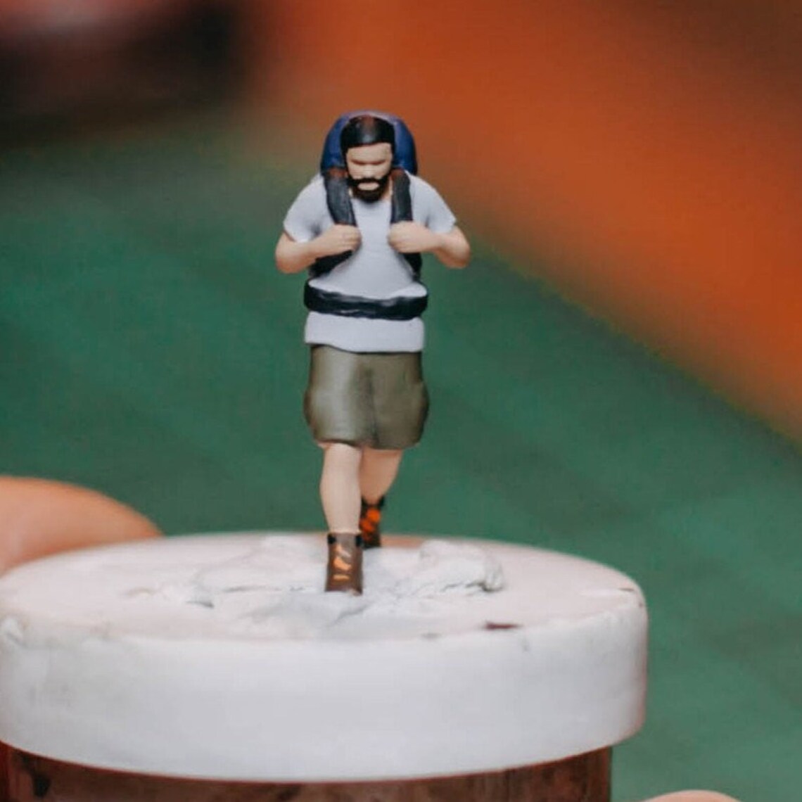 Miniature Action Figures Hiking Climb Diorama HO Scale 1/87 Decoration ...