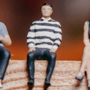 Action Figures Suburban People Man and Woman Dating Couple Miniature ...