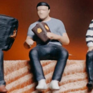 Action Figures Suburban People Man and Woman Dating Couple Miniature ...