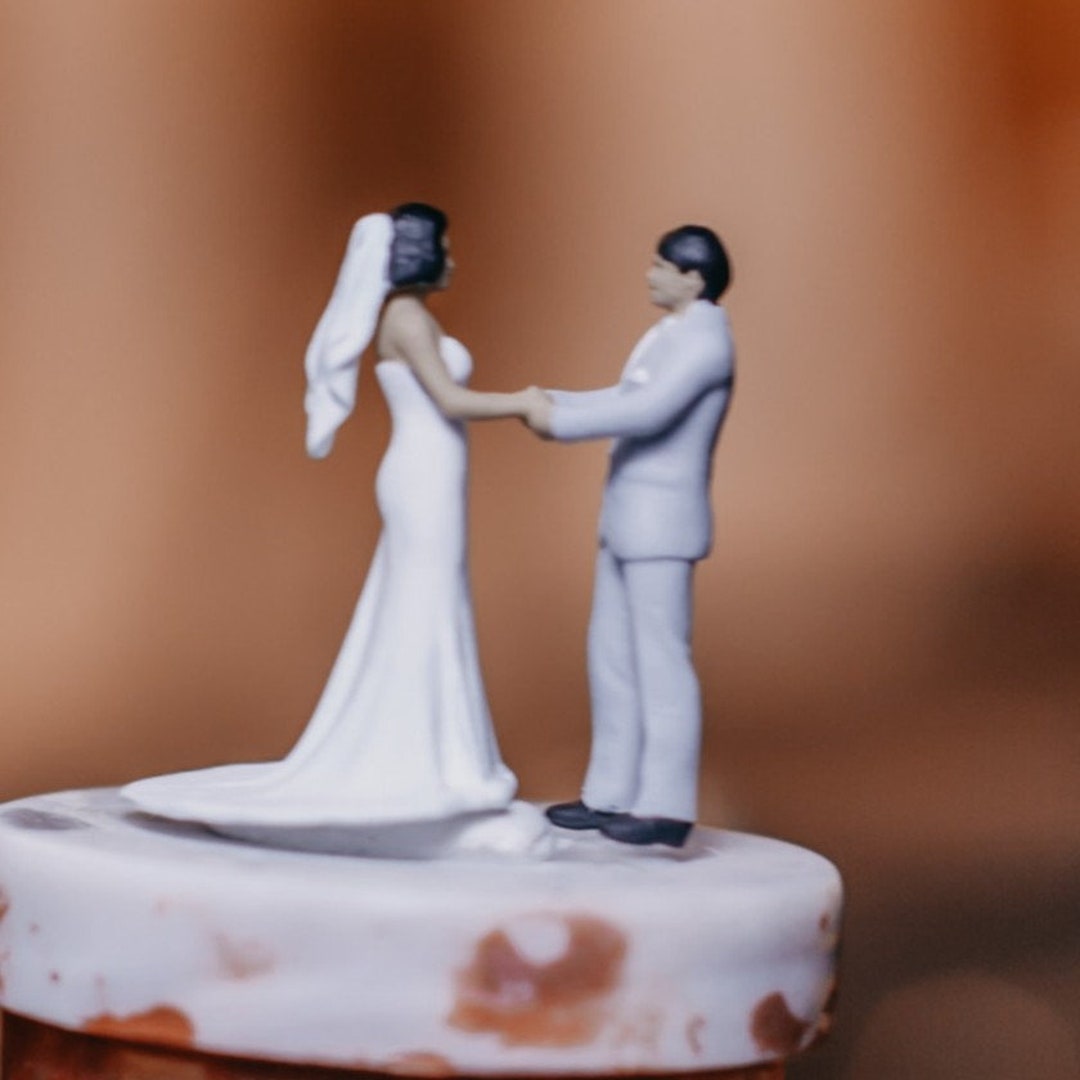 Miniature Action Figure Diorama Wedding Romantic Scale 1:87 Decoration ...