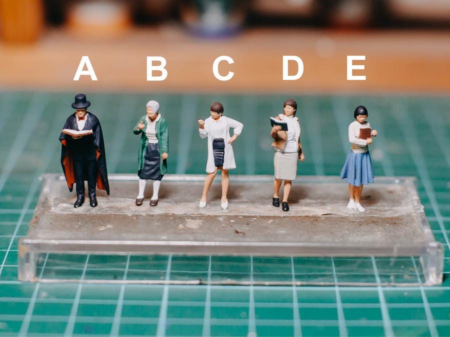 New Miniature Action Figure School for Diorama Decoration Mini Resin ...