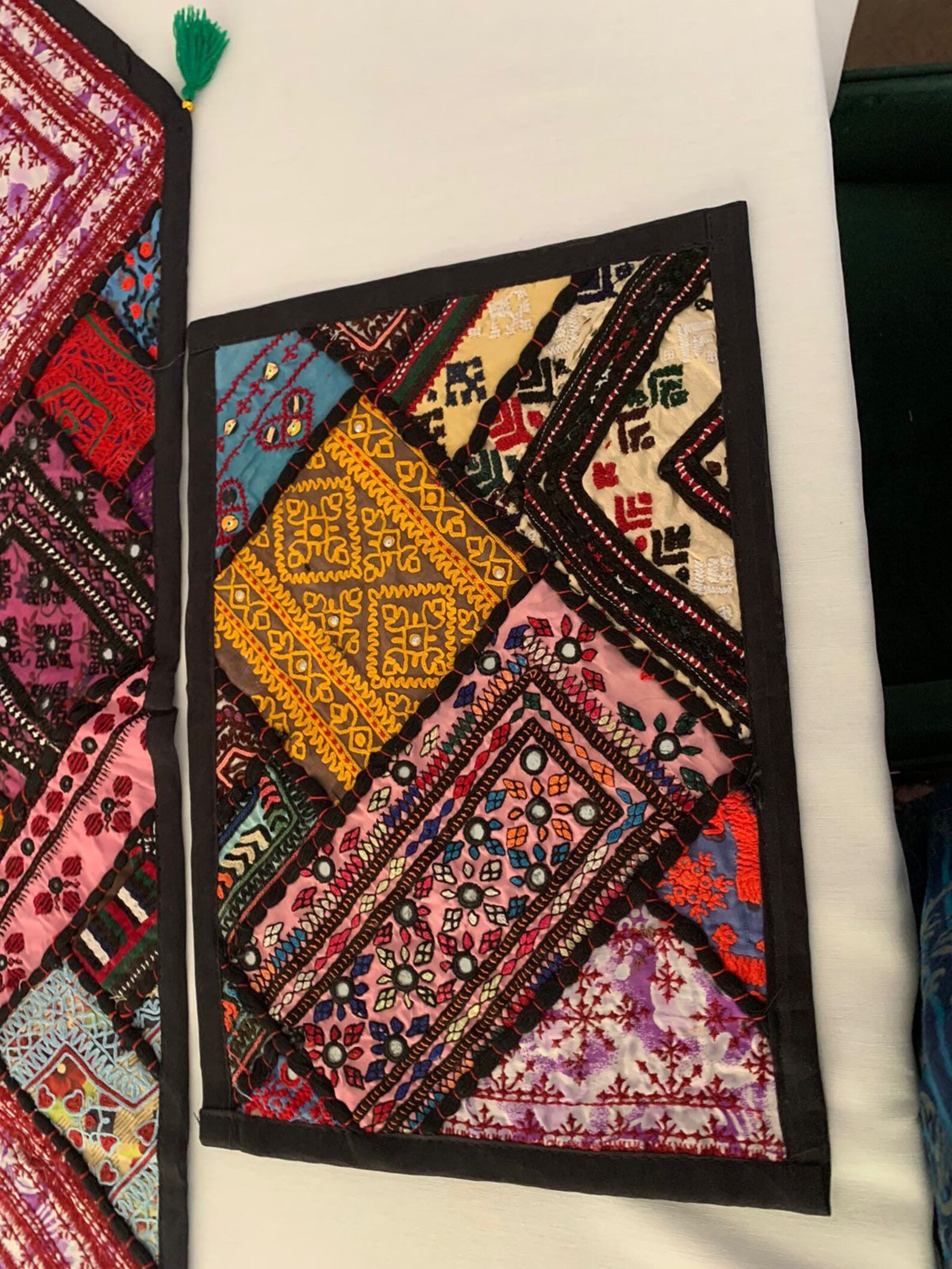 Sindhi Hand Made Patchwork Table Runner and Two Mat. - Etsy