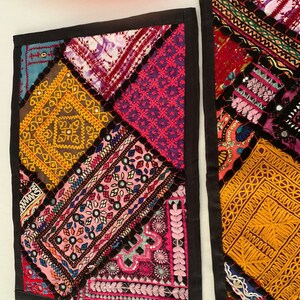 Sindhi Hand Made Patchwork Table Runner and Two Mat. Decorative ...