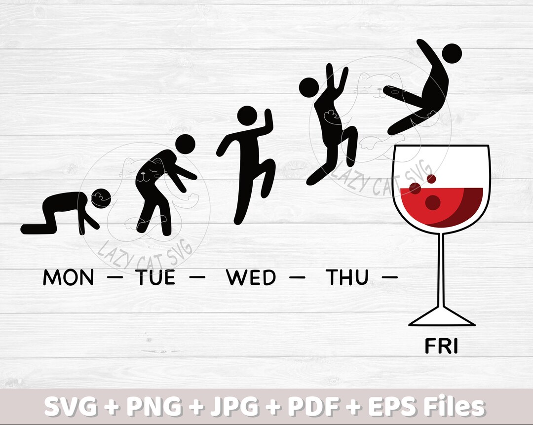 Friday Wine Shirt Clipart, Funny Quote SVG, Wine Sayings Svg, Wine ...