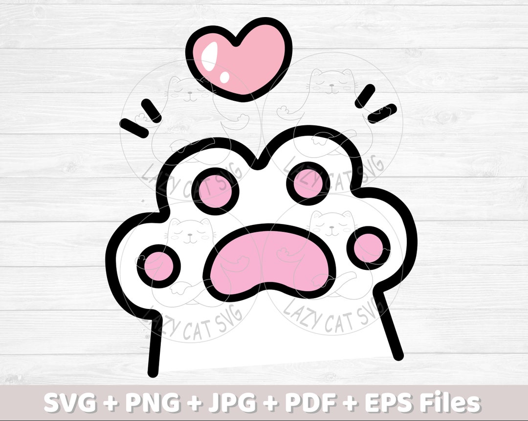 Katze Pfote Svg, Katze SVG, Lustige Shirts SVG, Liebe Katze Herz Svg ...