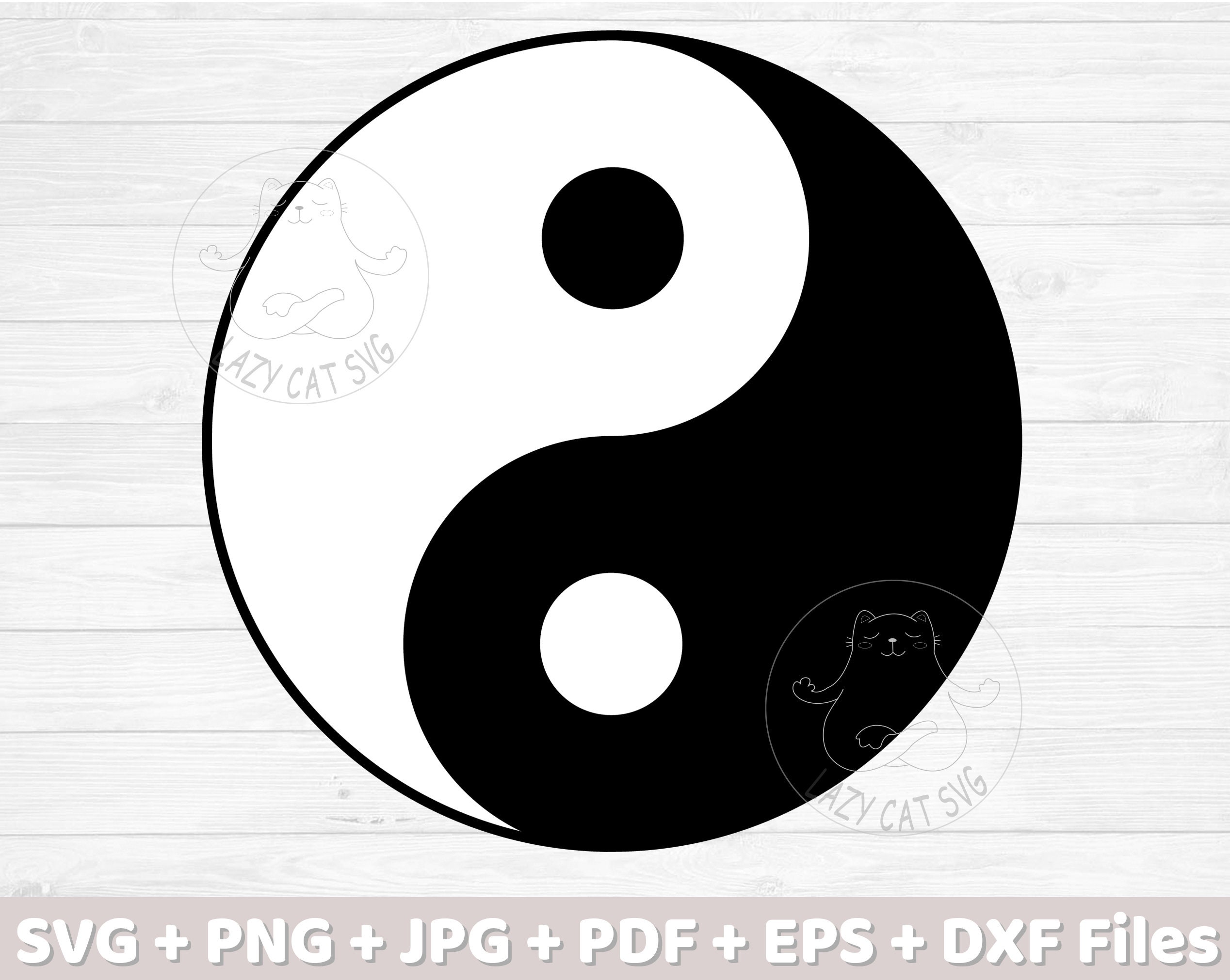 Yin Yang SVG Unique Symbol Svg Png Printable Yin and Yang | Etsy